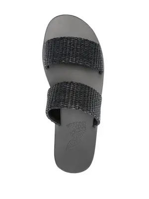 ANCIENT GREEK SANDALS Zeus Straw Slides