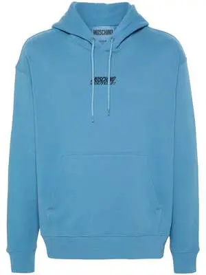 Moschino Logo-embroidered Cotton Hoodie