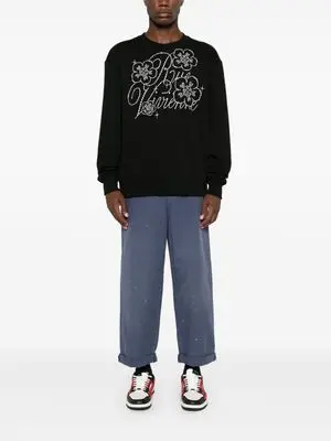 Kenzo Constellation-embroidered Cotton Sweatshirt
