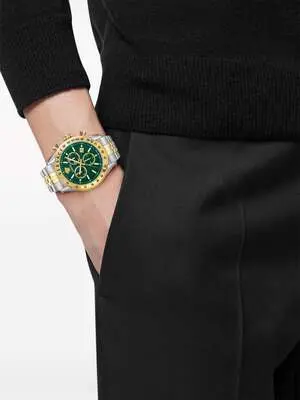 Versace Chrono Master 44mm Chronograph Watch - Green