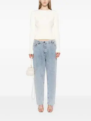 Magda Butrym Long-sleeve Ribbed Jumper - Neutrals