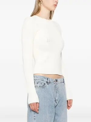 Magda Butrym Long-sleeve Ribbed Jumper - Neutrals