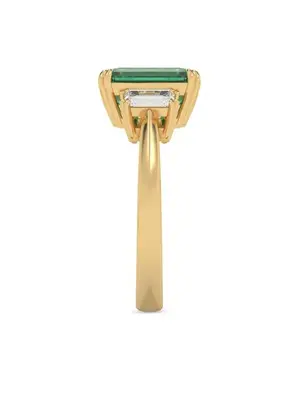 VEYNOU 14kt Recycled Yellow Eden Emerald And Diamond Ring