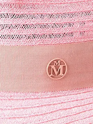 MAISON MICHEL Henrietta Straw Hat - Pink