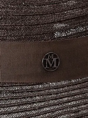 MAISON MICHEL Henrietta Straw Hat - Brown