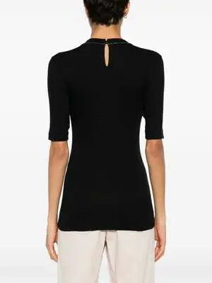 Brunello Cucinelli Monili-chain Cotton Jumper - Black