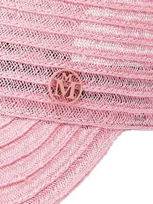 MAISON MICHEL Interwoven Cap - Pink