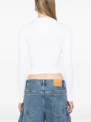 DIESEL® Oval D-plaque Fine-ribbed Top - White