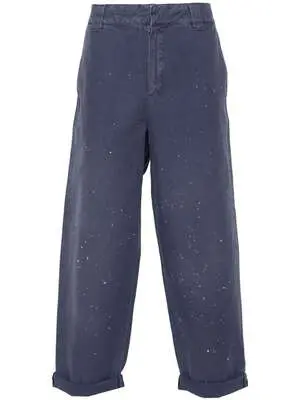 GOLDEN GOOSE Straight-leg Cotton Chinos - Blue