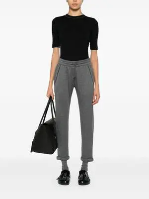 Brunello Cucinelli Monili-detail Track Pants - Grey