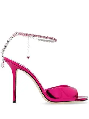 JIMMY CHOO Saeda 100mm Sandals - Pink