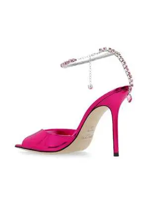 JIMMY CHOO Saeda 100mm Sandals - Pink