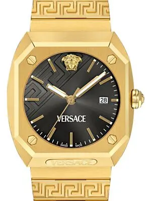 Versace Antares 44mm Bracelet Watch - Black