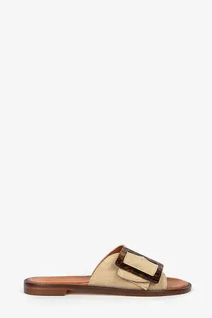 Penelope Chilvers Biarritz Buckle Sandals - Camel