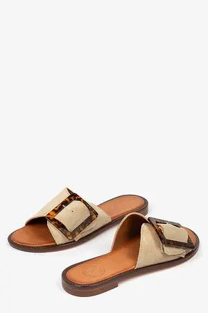 Penelope Chilvers Biarritz Buckle Sandals - Camel