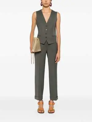 P.a.r.o.s.h Tailored Virgin Wool-blend Trousers