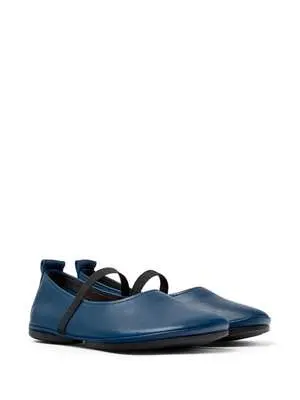 Camper Right Nina Leather Ballerinas - Blue
