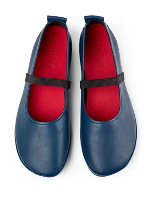 Camper Right Nina Leather Ballerinas - Blue