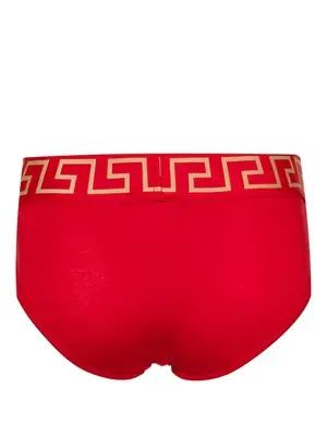 Versace Cotton-jersey Briefs - Red