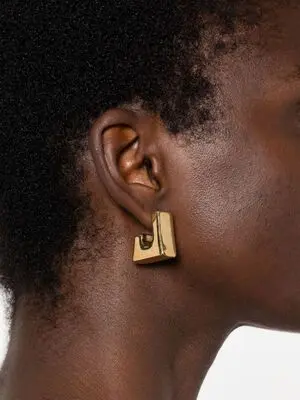 PANCONESI Cubo Polished Earrings - Gold