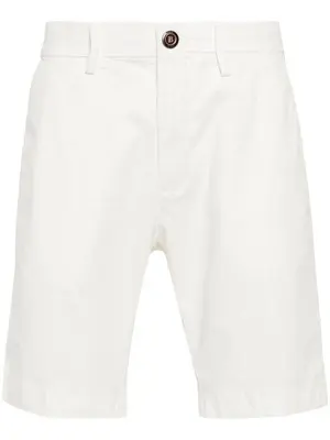 Boggi Milano Pressed-crease Chino Shorts - White