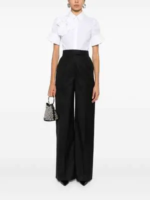 Alexander McQueen Pinstripe Tailored Wool Trousers