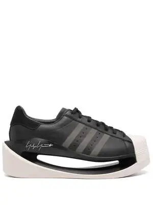 Y3 Gendo Superstar Leather Sneakers - Black