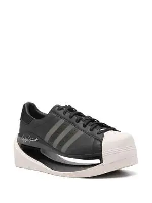 Y3 Gendo Superstar Leather Sneakers - Black
