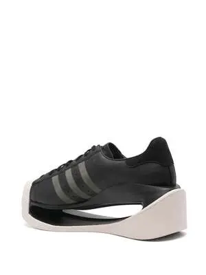 Y3 Gendo Superstar Leather Sneakers - Black
