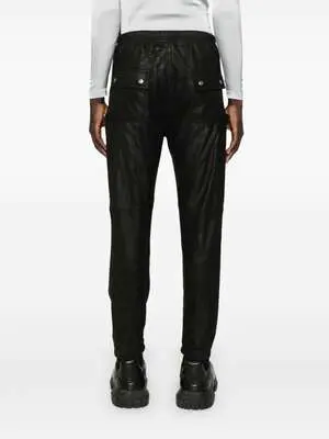 Rick Owens Bauhaus Leather Cargo Trousers - Black