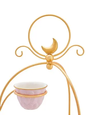 VILLARI Peacock Extravaganza Pastry Stand And Cup