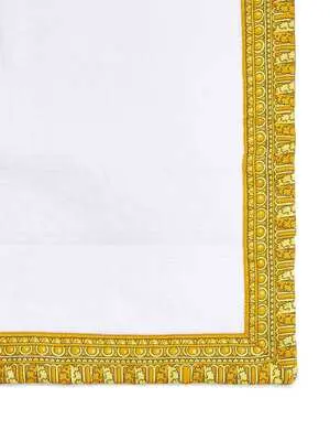 Versace Contrast-trim Cotton Rug