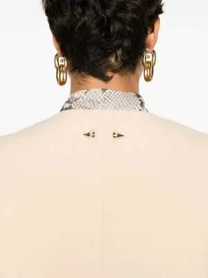 Patrizia Pepe Double-breasted Sleeveless Coat - Neutrals