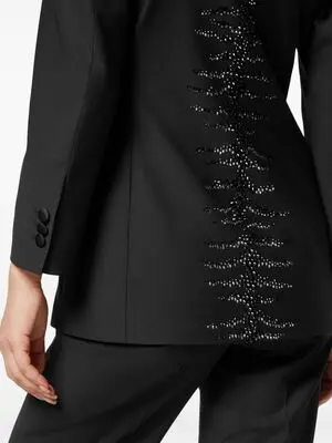 Philipp Plein Crystal-embellished Blazer - Black