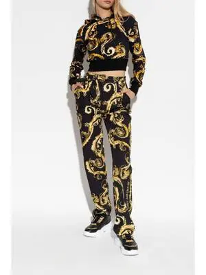 Versace Logo-patch Sneakers - Black