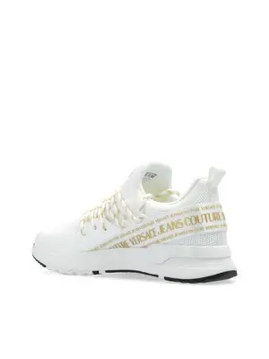 Versace Dynamic Logo-strap Sneakers - White
