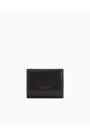 Giorgio Armani Nappa-leather Trifold Wallet - Black