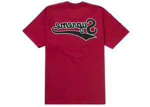 Supreme Backwards Tee Shirt - Cardinal