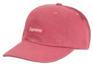 Supreme Cordura Denim Small Box 6 Panel Cap - Pink