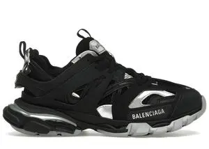 Balenciaga Trackin Sneakers - Black/silver