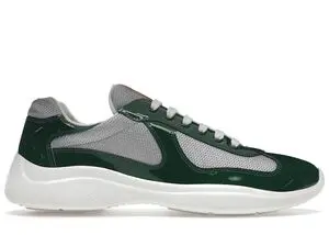 Prada America's Cup Sneakers - Mango/silver/white