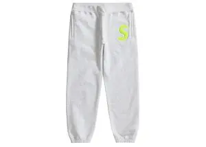 Supreme S Logo Sweatpant - Ash Grey
