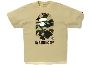 A BATHING APE 1st Camo Bathing Tee Shirt - Beige/yellow