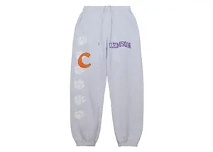 TRAVIS SCOTT X Mitchell & Ness Clemson Tigers Classic Sweatpants - Heather Gray
