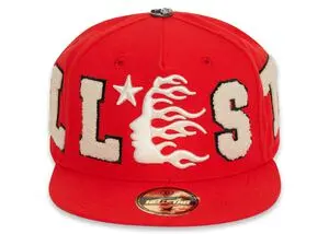 HELLSTAR Og Patch Fitted Cap - Red