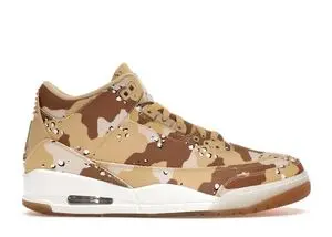 JORDAN 3 Retro Wnba Desert Camo Sneakers - Dark Driftwood/sail/hemp