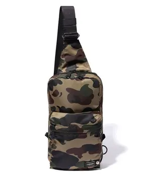 A BATHING APE X Porter 1st Camo One Shoulder Bag - Green