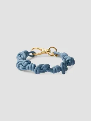 Prada Nappa Leather Bracelet Blue