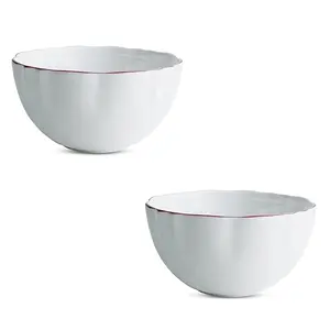 TWIG NEW YORK Amelie Fruit Dessert Bowl, Set Of 2 - Pink/white