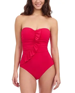 GOTTEX Convertible One-piece Swimsuit - Rose Red